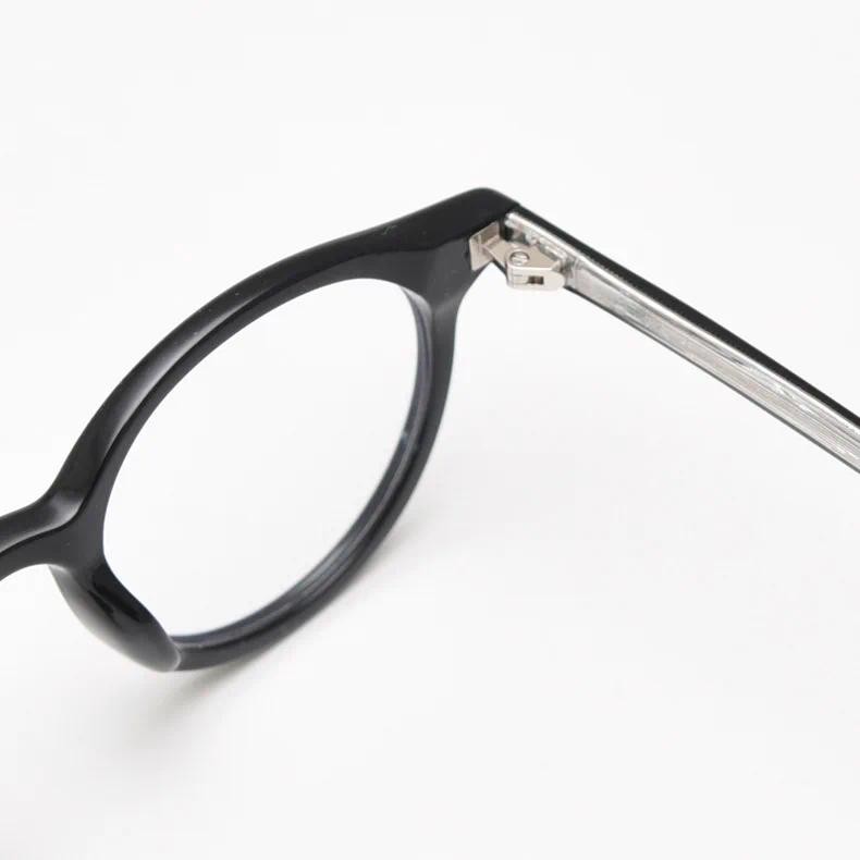 Polarized Clip Glasses Frames Vintage Round Optical Spectacles Frames ...