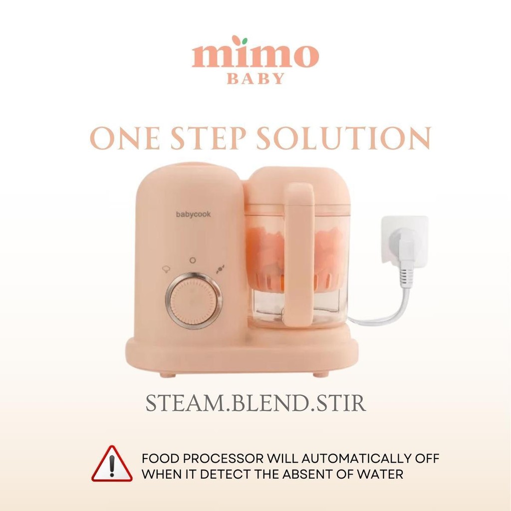 Mimo Food Processor | Steamer & Blender All in One | Baby Food Introduction Must Have | Shopee ...