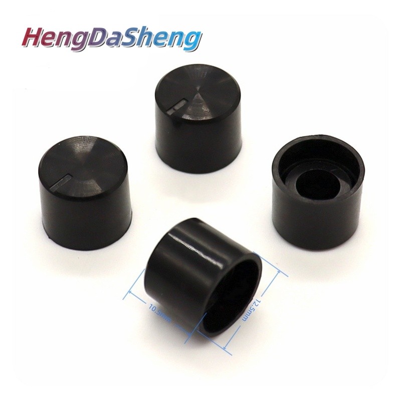 20Pcs/Lot 12.5*10.5MM Potentiometer Knob Cap Black Band Indicating ...