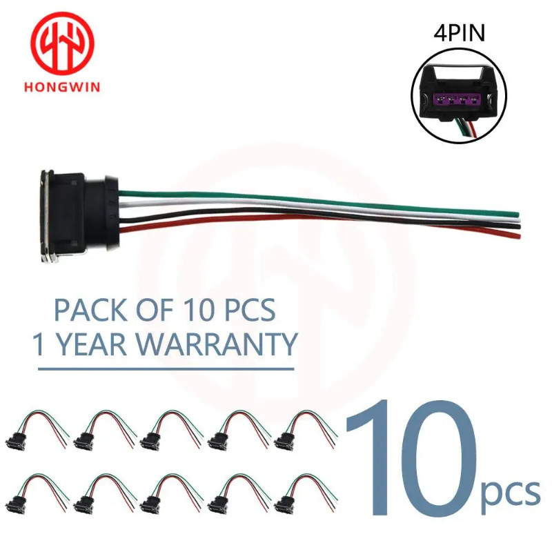 1/5/10 PCS 4Pin MAF Mass Air Flow Sensor Connector Pigtail Harness Plug ...