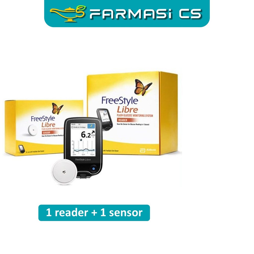 PROMO Abbott FreeStyle Libre Glucose Monitor Starter Kit ( Reader ...