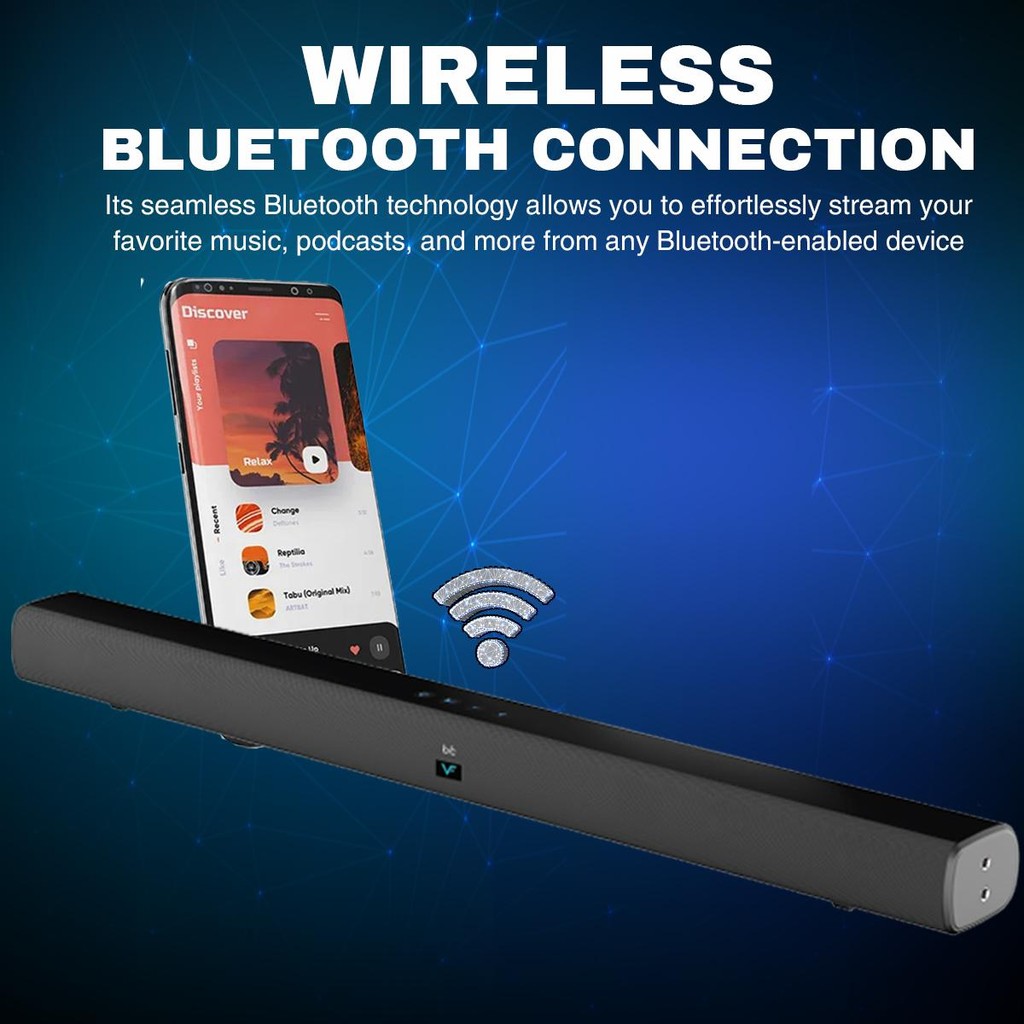 Vinnfier VF Hyperbar 600 BTRW 240W Soundbar with 6.5" Wireless ...