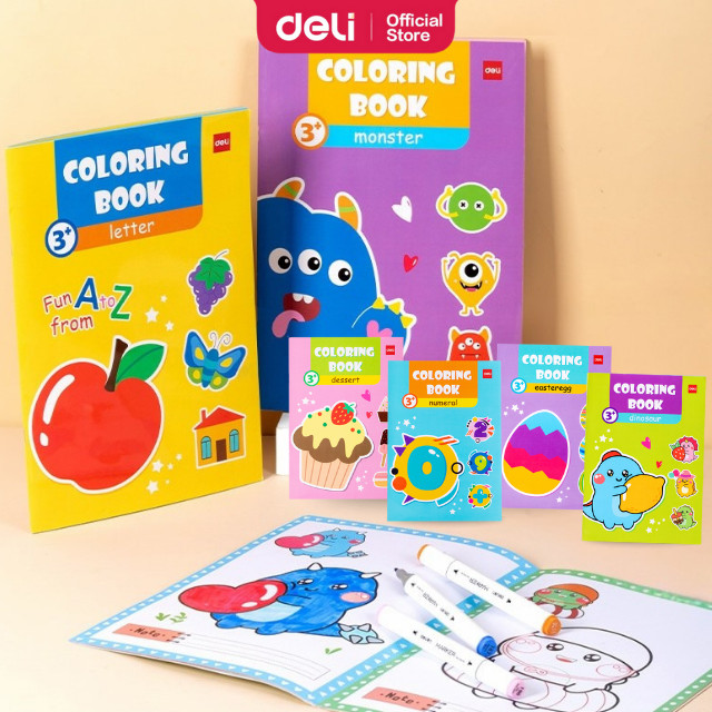 Deli Coloring Book For Kids Educational Art Drawing & Painting Books 16 ...