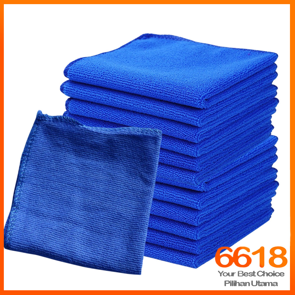 Tuala Kereta Empat Segi Biru Tuala Mikrofiber Pencuci Kereta Kain ...