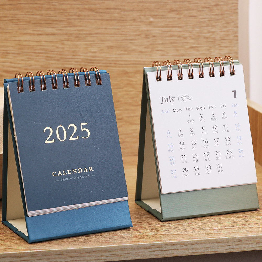 Creative Triangular Folding Type 2025 Mini Loose-leaf Calendar - Daily ...