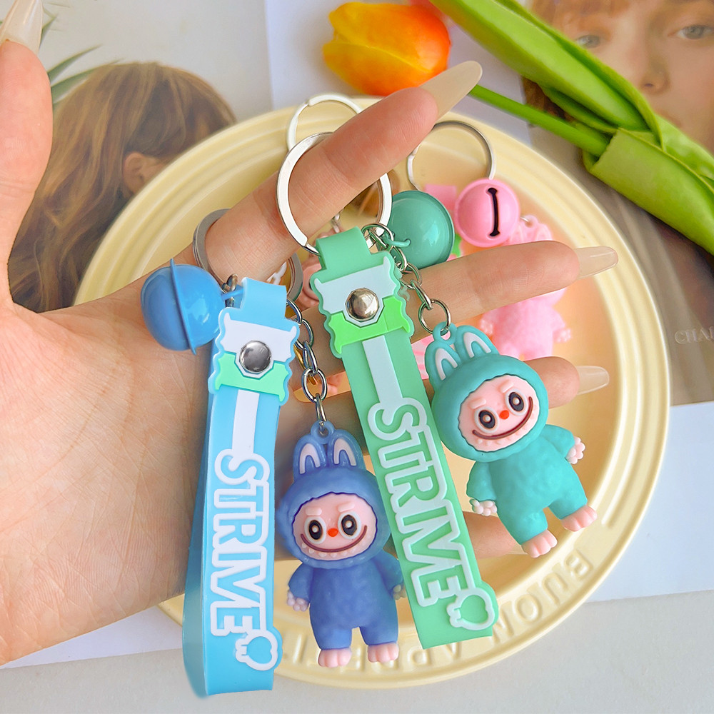 Lovely Labubu Pendant Keychain - Car Keys Backpack DIY Hanging Decor ...