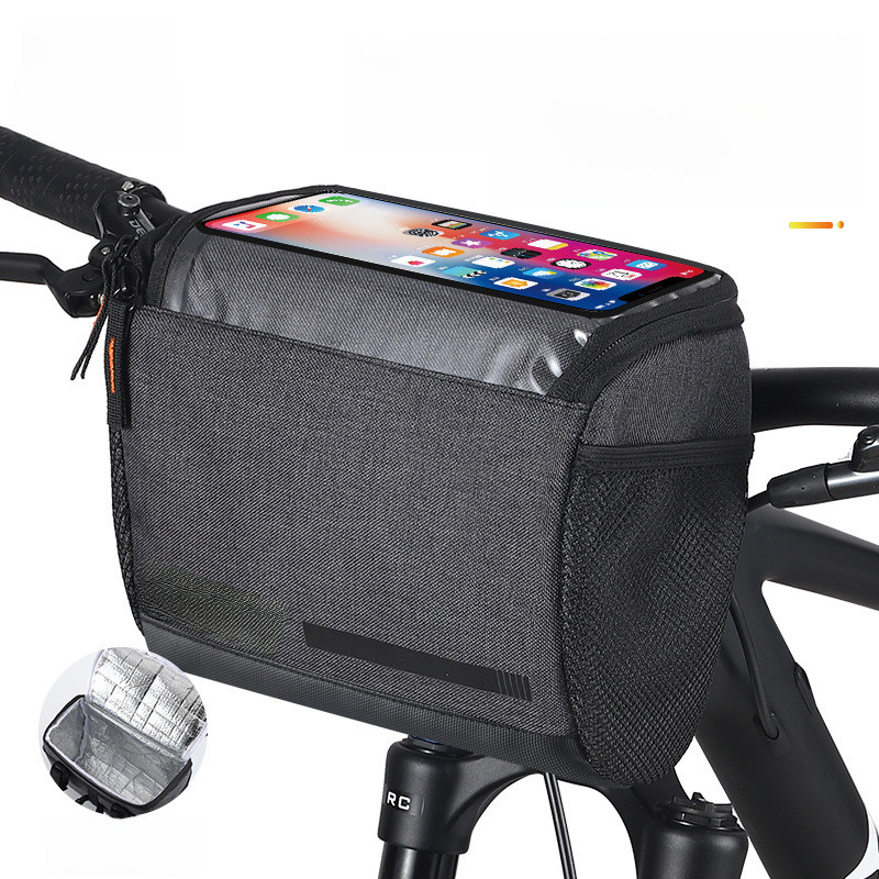 Bicycle Bag Scooter Head Bag Cold Storage Folding Handlebar Bag Balance ...