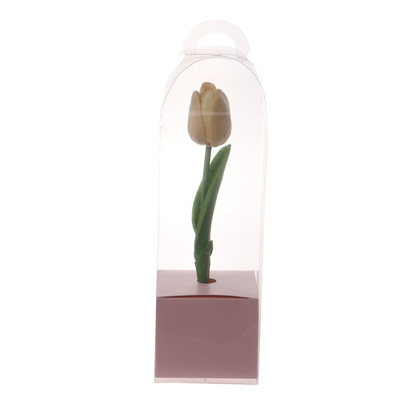 Transparent Rose Flower Box Plastic Cake Packaging Box Florist Wrapping ...