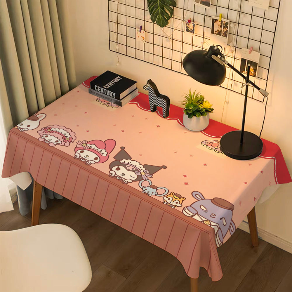Cartoon Cartoon Kuromi Tablecloth Cute Dormitory Bedroom Study Table ...