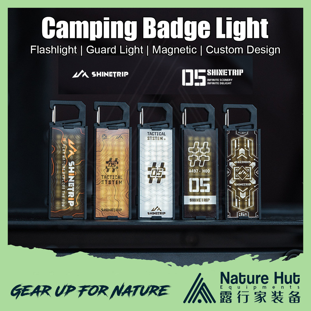ShineTrip Badge Light LED Camping Lamp Backpack Guard Warning ...