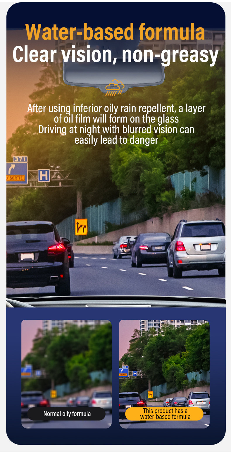 【Ready Stock】Leave no raindrops watermark remover car glass pencuci ...