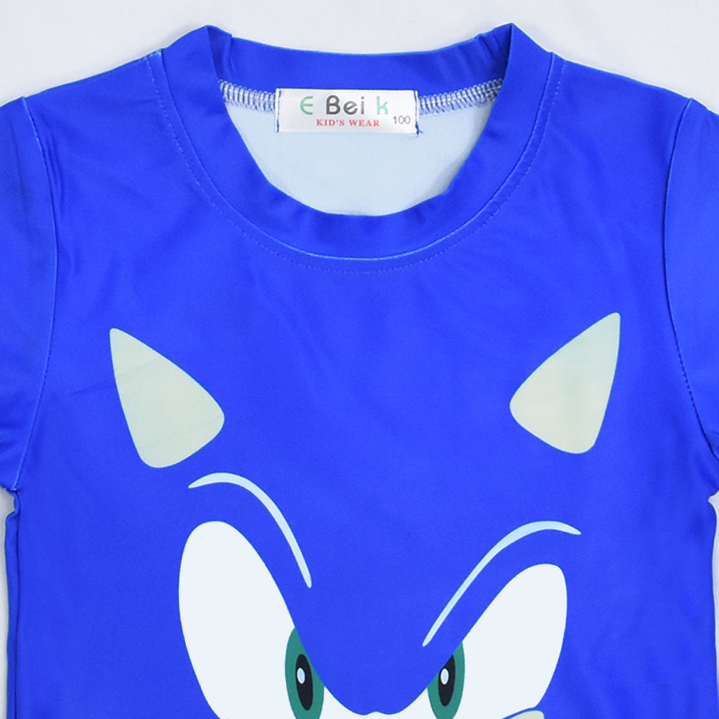 Sonic the Hedgehog Swimsuit for Kids Boy Top Shorts Sets One-Piece ...