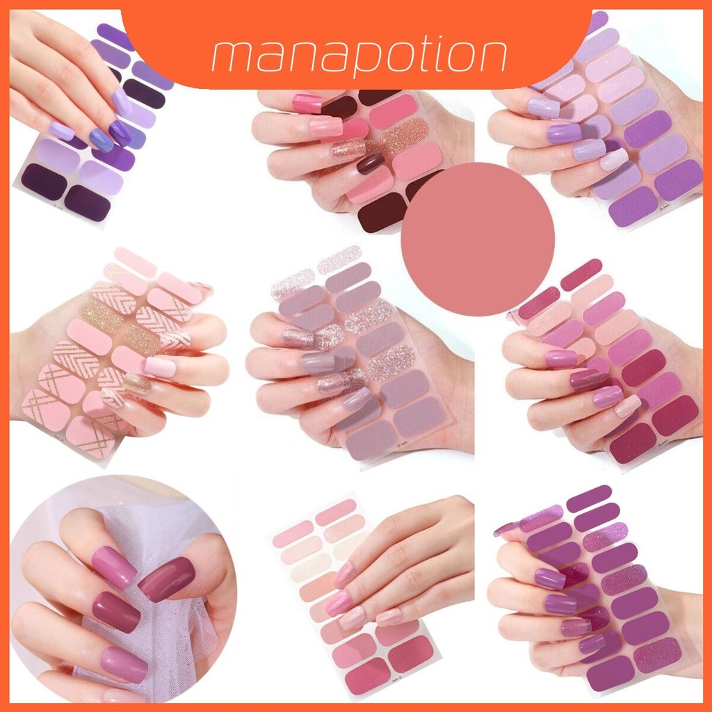 High-quality Nail 16 Stickers With 16 Different Shades Easy To And ...