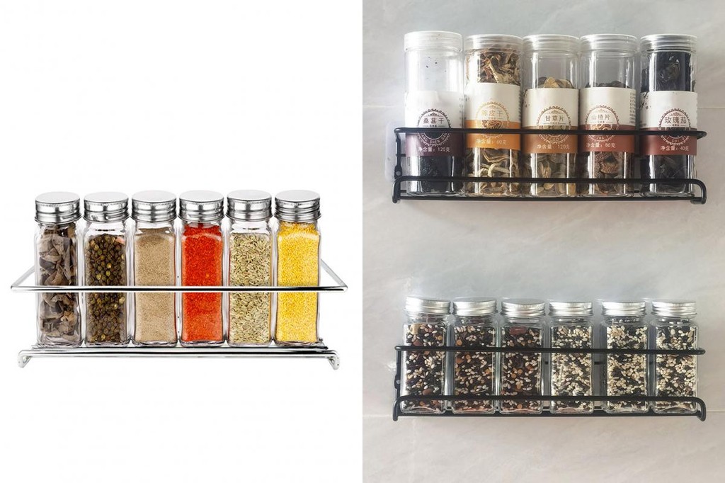 Metal Spice Rack Space-saving Spice Organizer Premium Wall Mounted ...