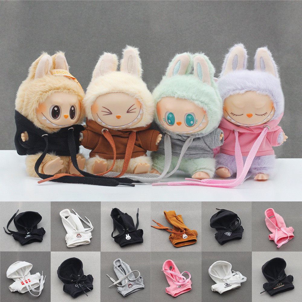 Labubu hooded sweater/17CM labubu clothes, suitable for labubu v1 v2 ...
