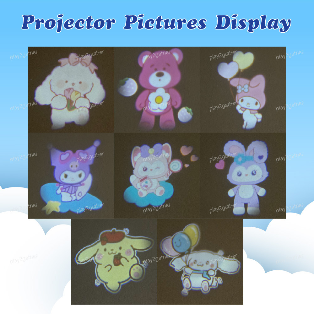 Mini Cute Cartoon Sanrio Characters Camera Projector Free Battery Kid ...