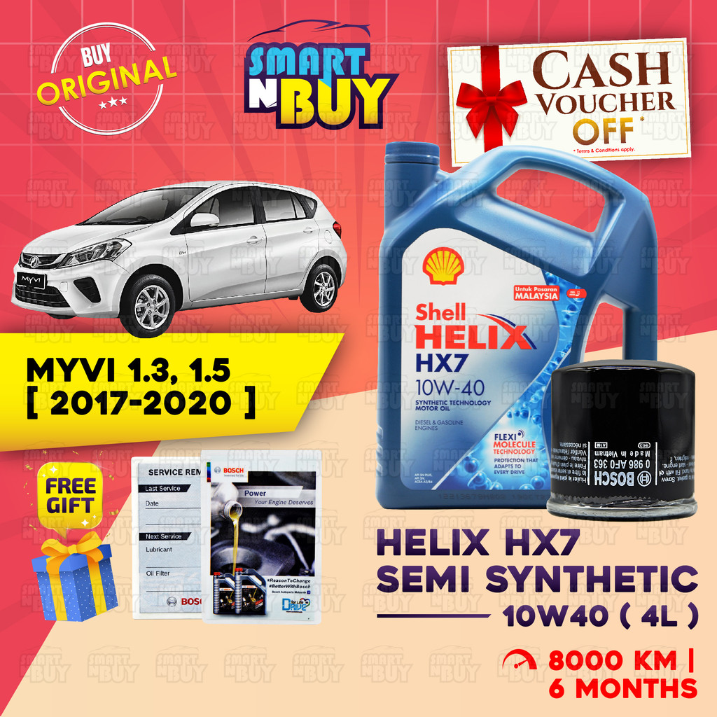 Shell Engine Oil 10W40 Semi Synthetic Original Minyak Hitam Kereta ...