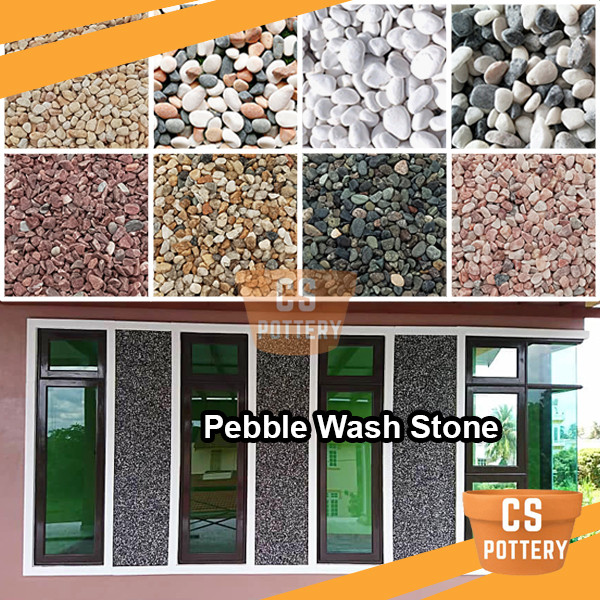 18kg Wall Decor Stone Pebble Wash Stone 5mm 10mm / Batu Sungai Hiasan ...