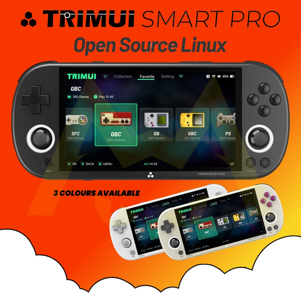 TRIMUI SMART PRO 4.96" IPS Screen 720dpi Open Source System IPS ...