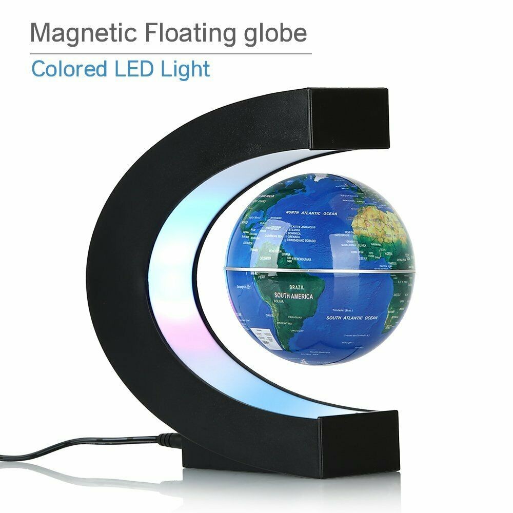 in stock Magnetic Levitation Floating Earth Globe Map With C Shape Base ...