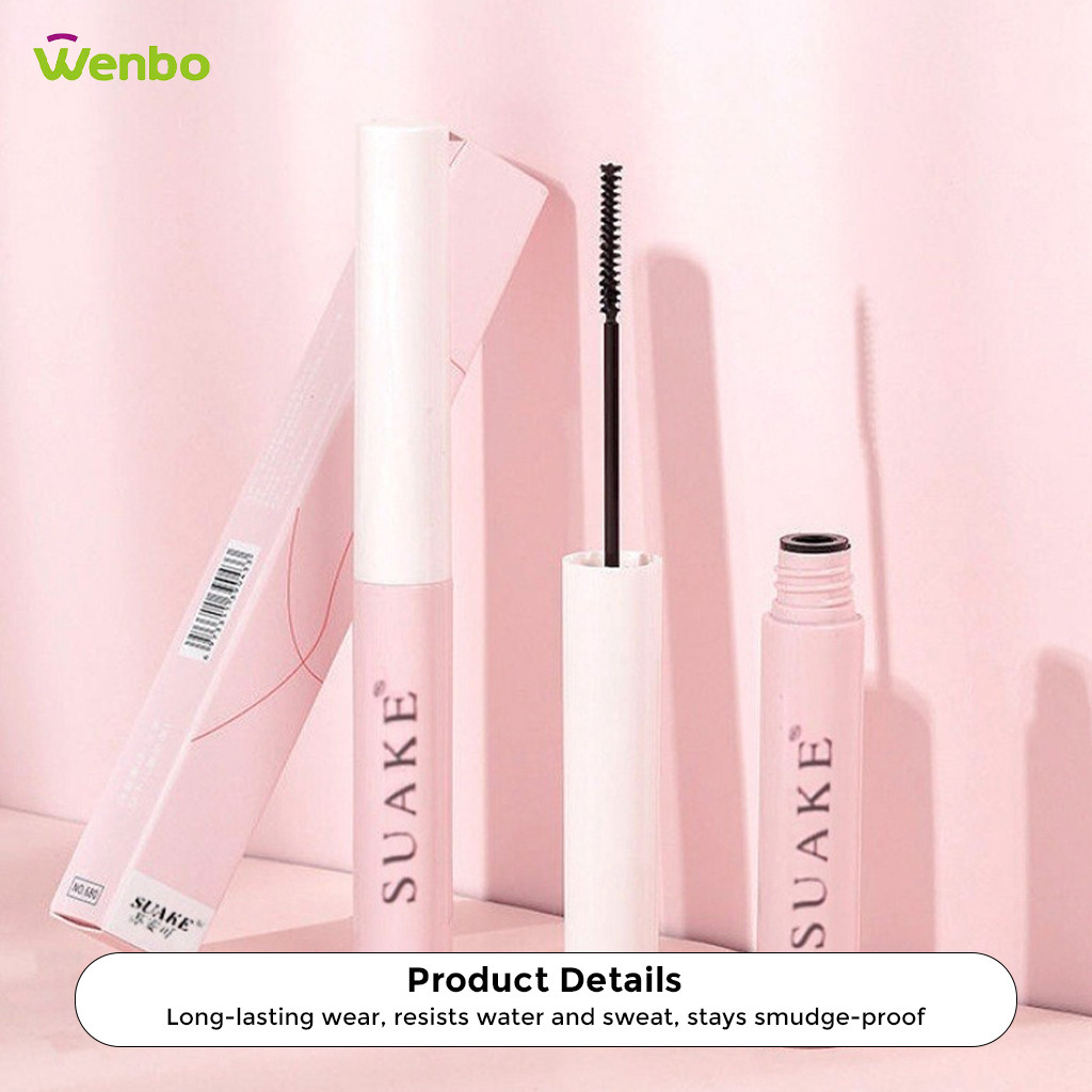 Wenbo Suake Mascara Slim Long Mini Bottom Base Brush Eyelash Curling ...