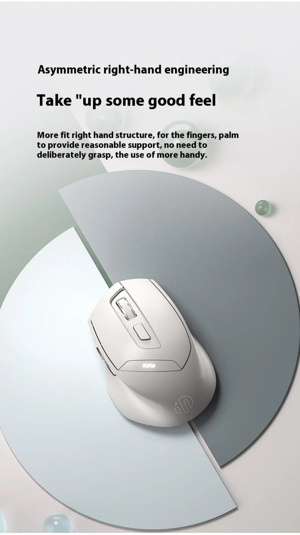 Inphic DR6 Wireless Mouse Tri-Mode 2.4G Bluetooth Wireless Mute Button ...