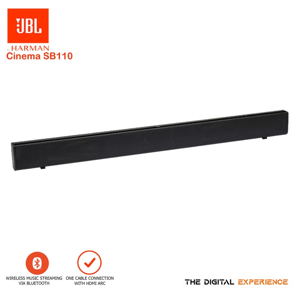 in stock JBL Cinema SB110 2.0 Channel Bluetooth TV Soundbar / Wireless / Dolby Digital ...