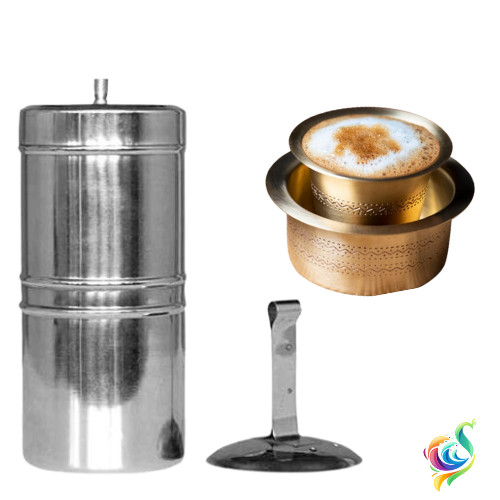 Stainless Steel South Indian Filter Coffee Maker Coffee Drip Maker ...