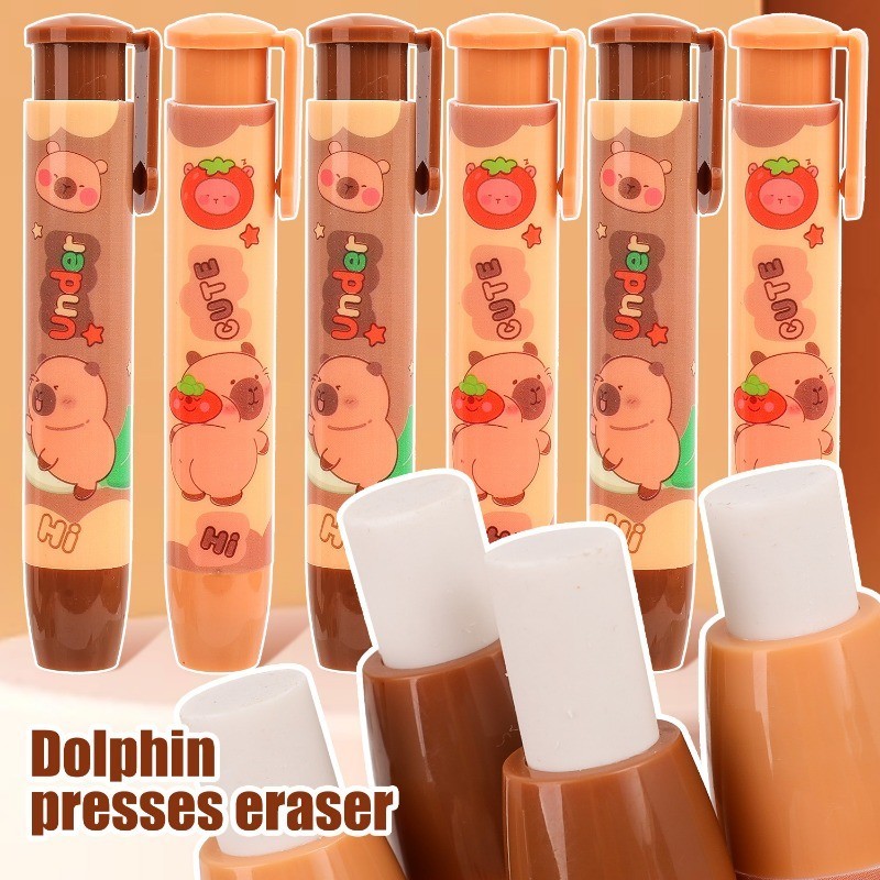 [ Featured ] Capybara Roller Suction Chip Eraser - Cartoon, Traceless ...