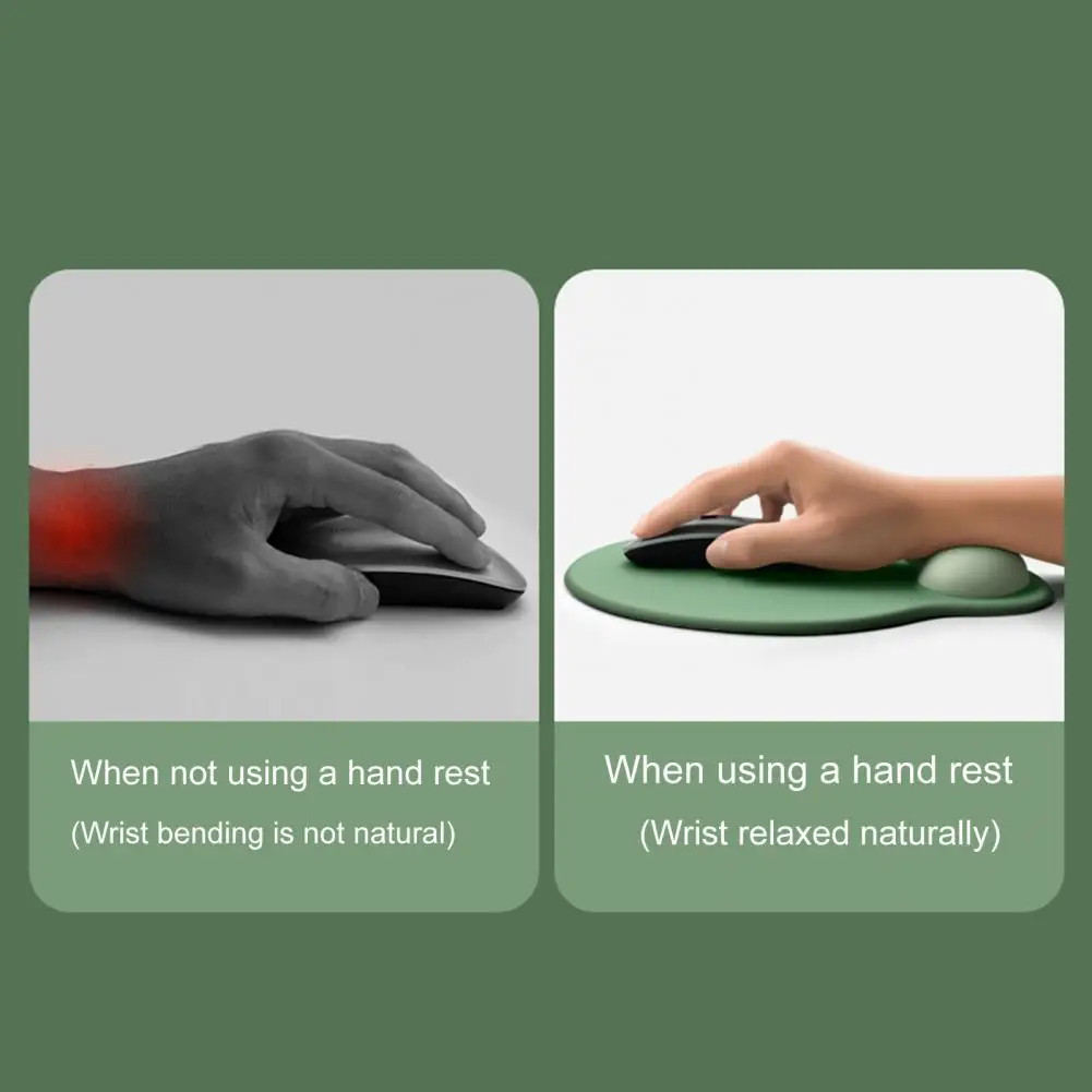 Stylish Gradient Soft Silicone Wrist Rest Mouse Pad & Memory Foam ...