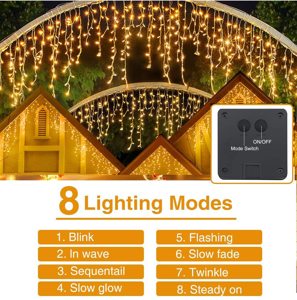 Solar LED Fairy Lights Outdoor Waterproof Christmas String Light ...