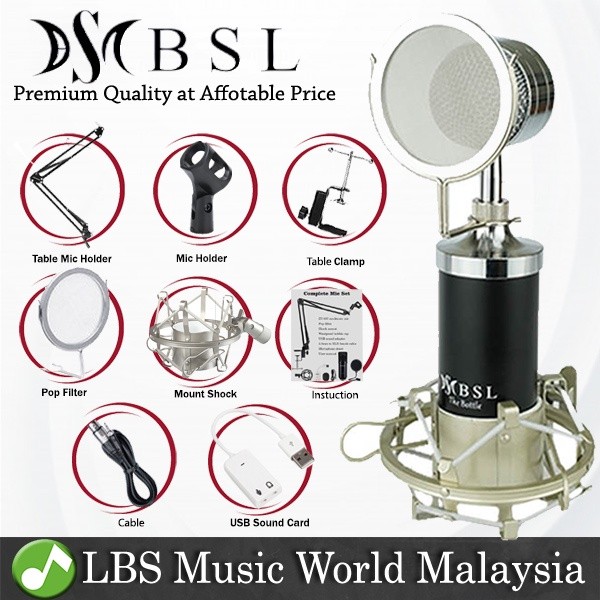in stock BSL BM-8000 Mic The Bottle Condenser Microphone for Studio ...