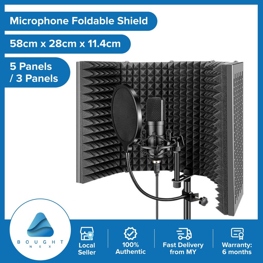 in stock Mic Foam Foldable Adjustable Sound Absorbing Vocal Recording ...