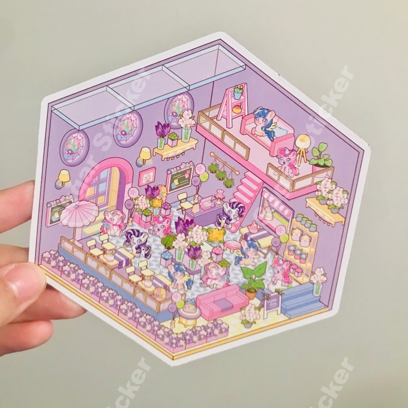 SugarSticker Little Pony Character Series 4 Styles Stickers Waterproof ...