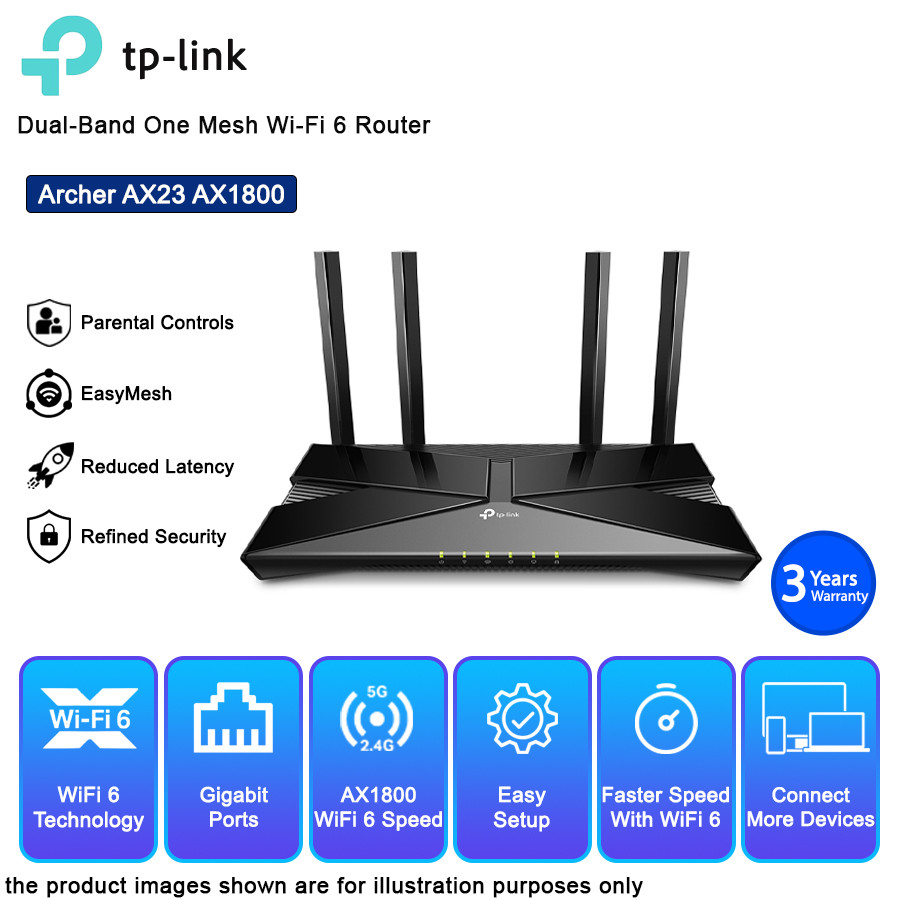 TP-LINK Archer AX23 AX1800 Dual Band Wi-Fi 6 Router | Shopee Malaysia