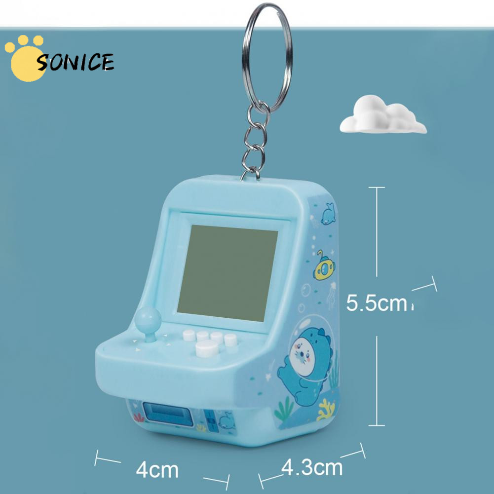 Mini Arcade Game Machine Box Game Key Chain Classic 26 Games ...