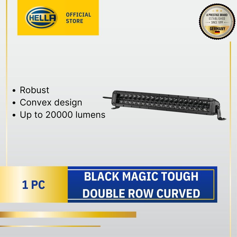 HELLA Black Magic LED Tough Double Row Curved Lightbar (1pc) | Shopee ...