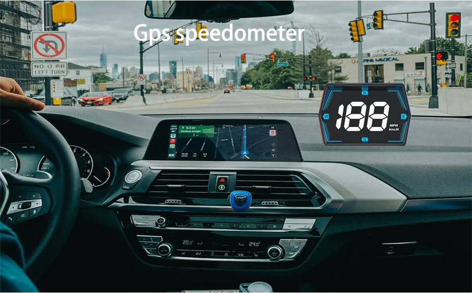 Universal Car HUD GPS Speedometer G20 Car Heads-up Display Plug and ...