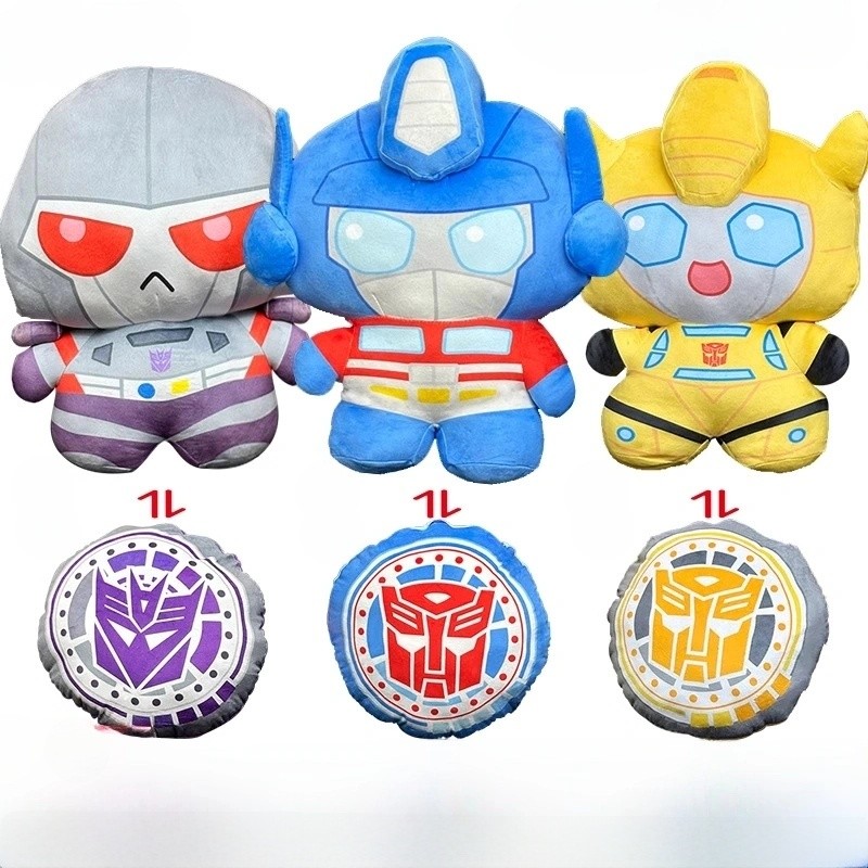 Plush Delightful Transformers Toy Bumblebee And Optimus Prime With Soft ...