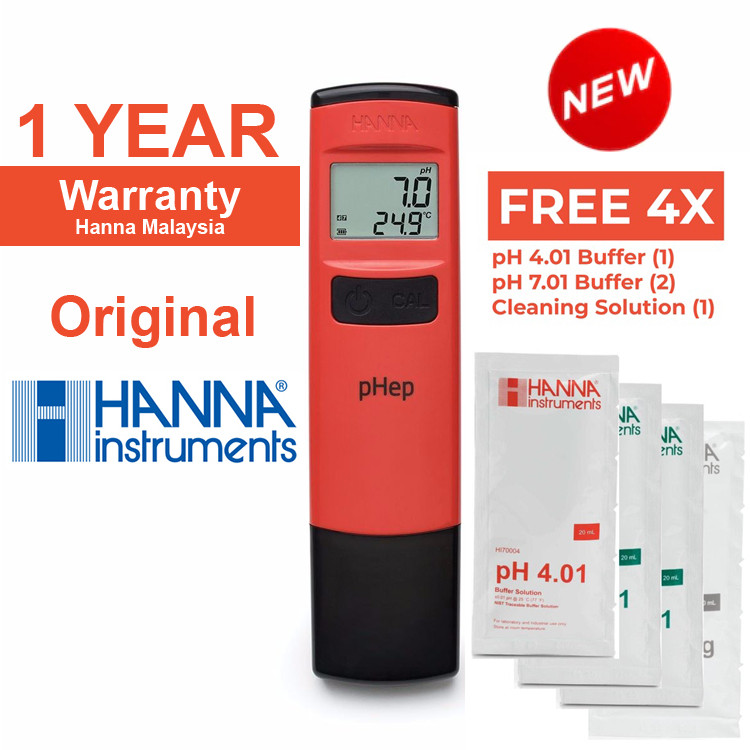 in stock Hanna pH Tester Pocket pH meter 0.1 Resolution - pHep® HI98107 ...