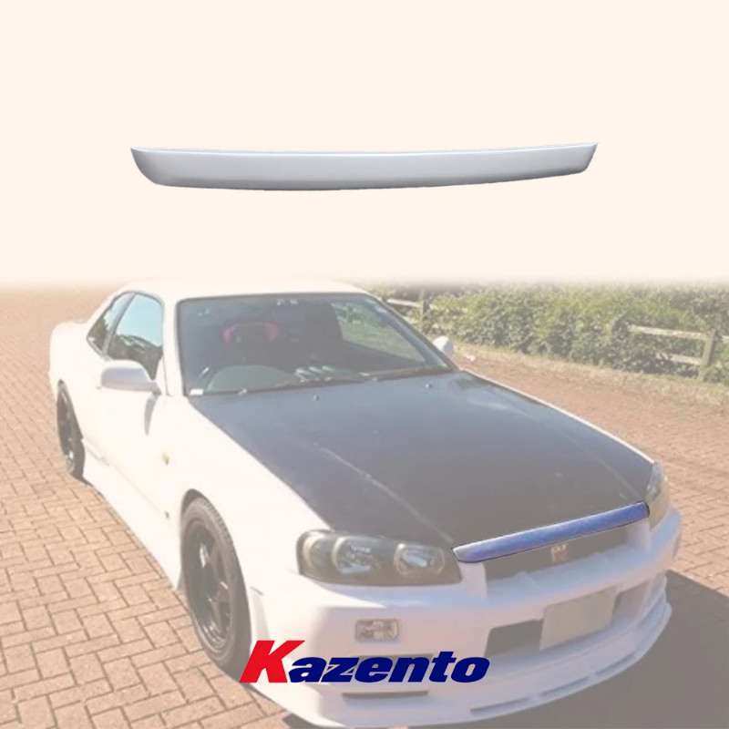For Nissan Skyline R34 GTR Type-R URAS Style Fiberglass Unpaint Hood ...