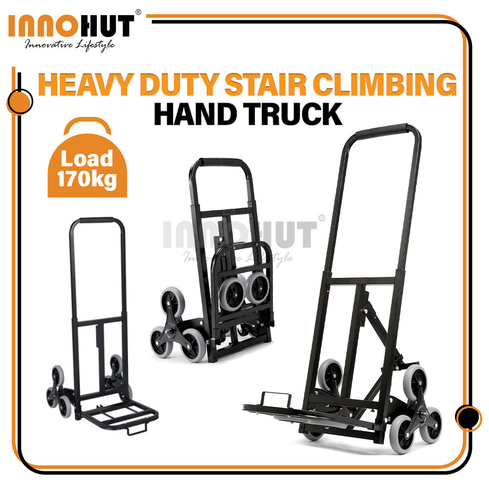 Innohut Tri-Wheel Heavy Duty Trolley Stair Trolley With Wheel Troli ...