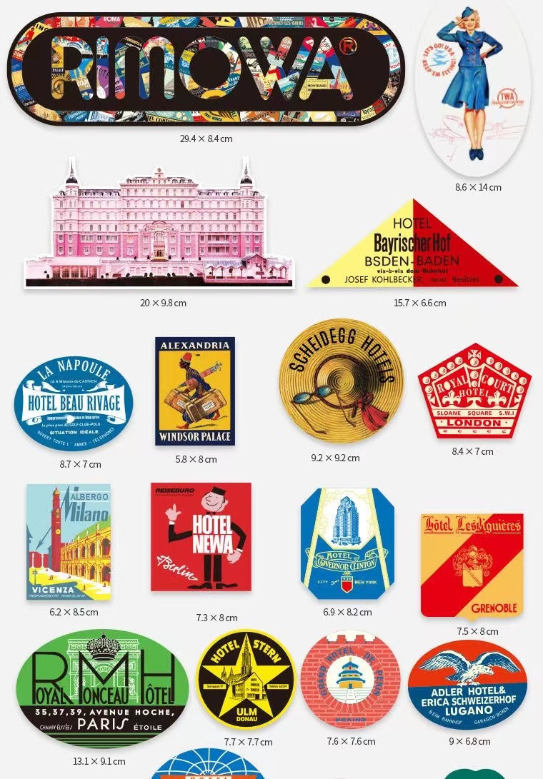 Rimowa Stickers, Stationery Stickers, Waterproof Material Luggage ...
