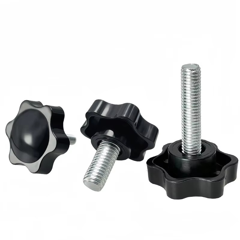 M4 M5 M6 M8 M10 M12 Plum Handle Six-star Glue Head Manual Tightening ...