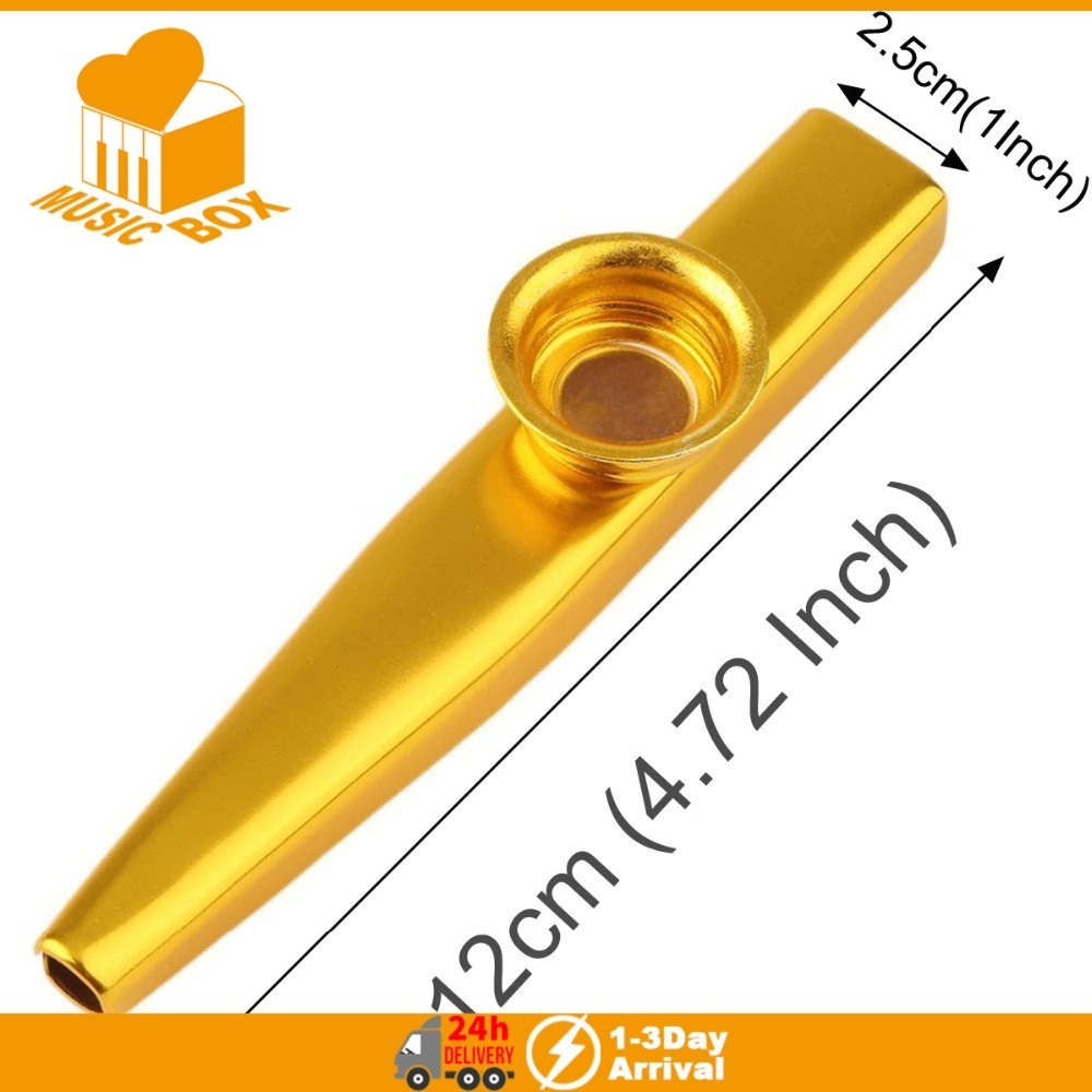 Local Shipment Metal Kazoo Instruments Flutes Diaphragm Mouth Kazoos ...