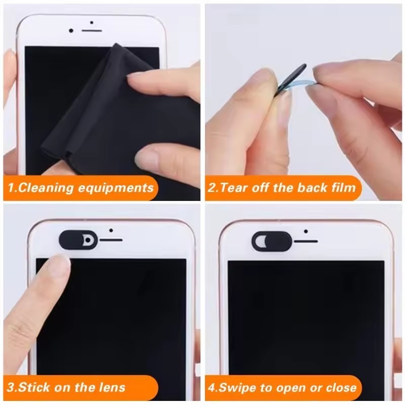 Sliding Laptop Webcam Cover - Universal Privacy Lens Stickers For ...