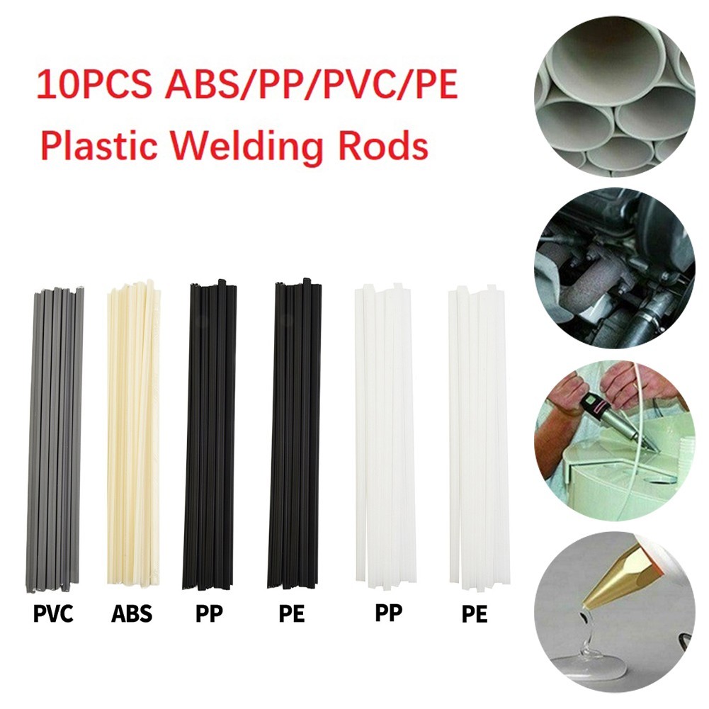 [MY]10pcs Plastic Welding Rods Bumper Repair ABS/PP/PVC/PE 200mm Welder ...