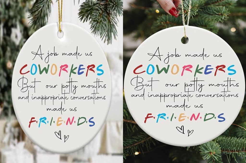 Waterproof Coworker Christmas Gift Work Keeps Us Coworker Ornaments ...