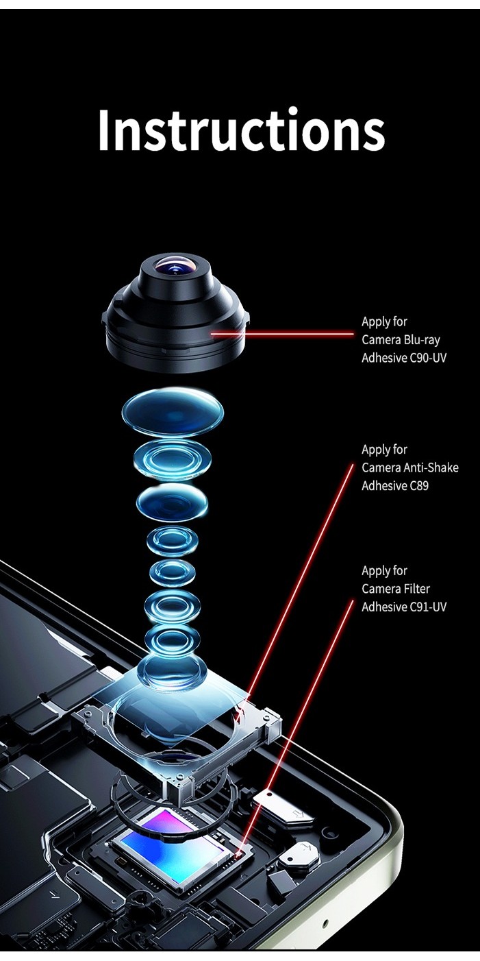 Mechanic mobile phone repair special glue lens sealing anti-shake glue ...