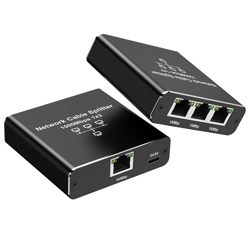 LAN Splitter 1 to 2/3/4 1000Mbps Rj45 Ethernet Splitter LAN Extender up ...